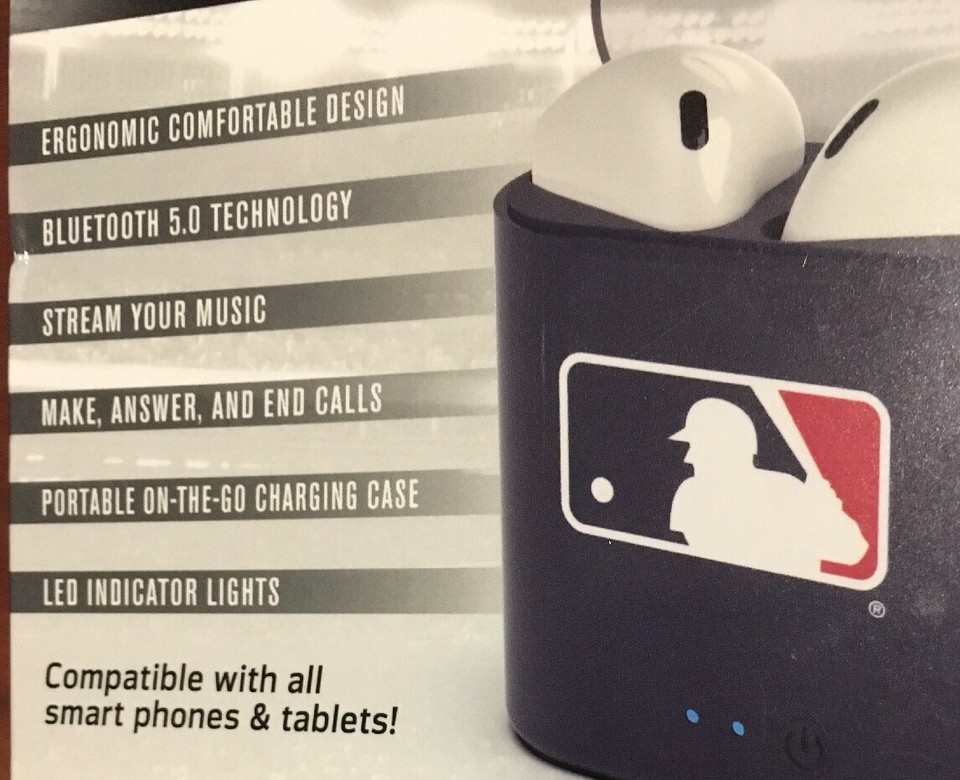 HOUSTON ASTROS TRUE WIRELESS BLUETOOTH EARBUD WITH CHARGING CASE MLB ...