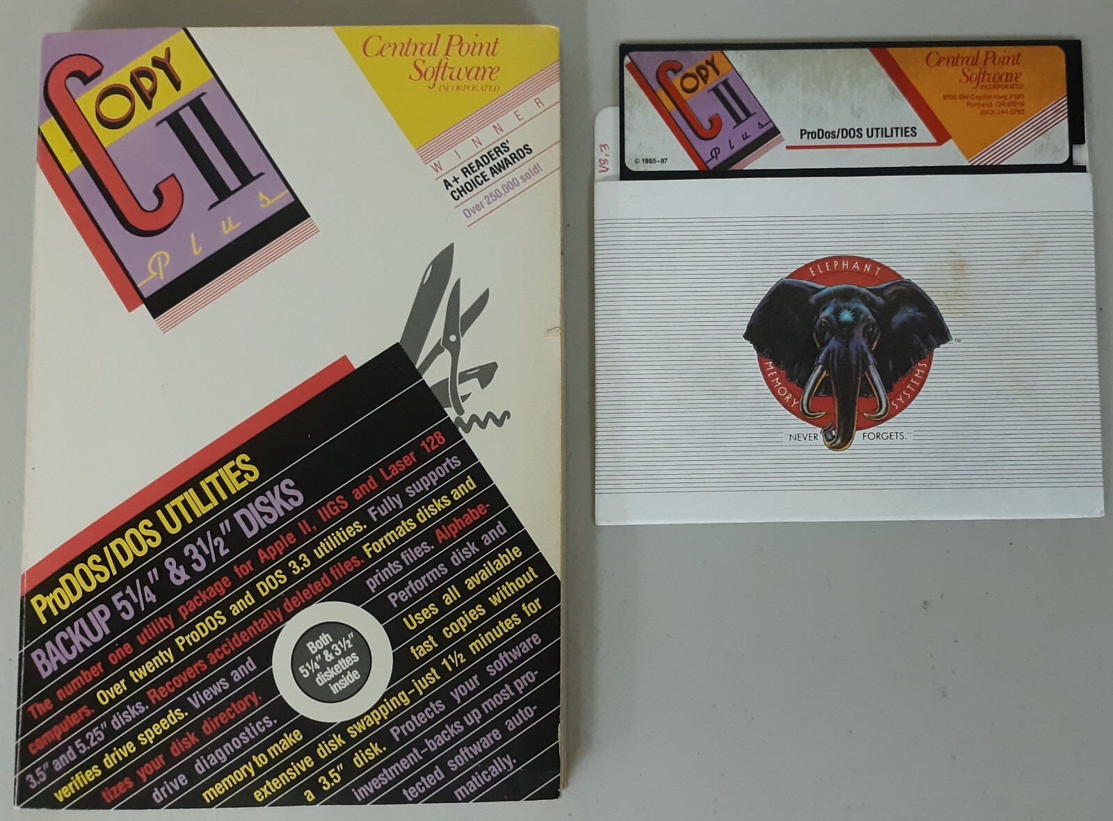 Copy II Plus Version 8.3 by Central Point Software Apple II+,IIe,IIc ...