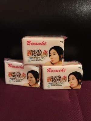 3 Bars BEAUCHE INTERNATIONAL GLUTA SOAP SUPER WHITENING LOT OF 3 SOAPS ...