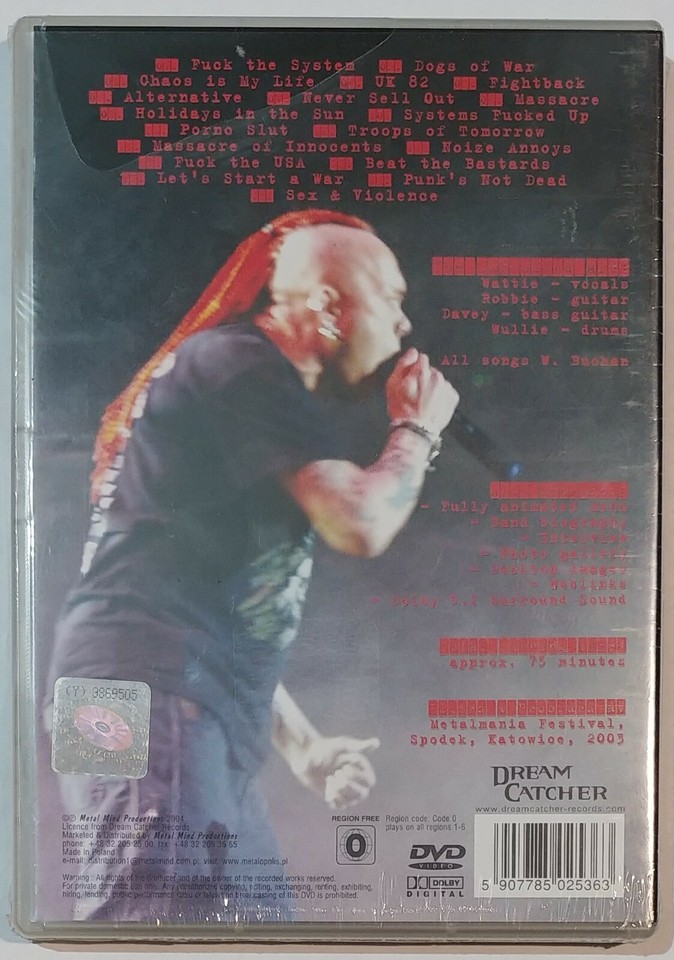 The Exploited - Beat 'Em All (DVD Metal Mind 2004) Punk Rock, Crossover ...