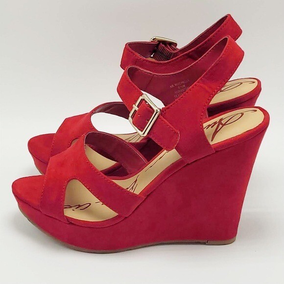 American Rag Rochelle Platform Wedge Sandals red size 7.5M | eBay