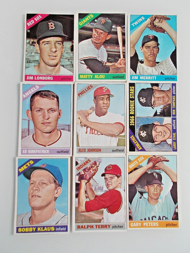Lot Of 54 Different 1966 Topps 2nd Series Baseball Cards EX Condition ...