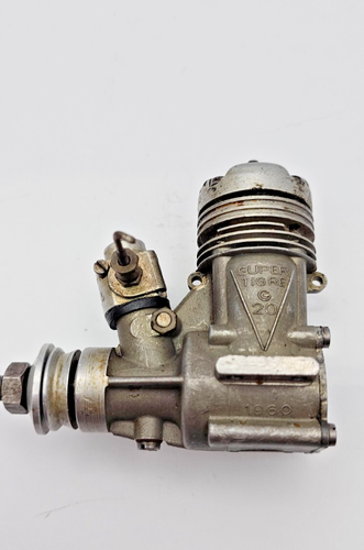 1960 Super Tigre G20 23 RC model airplane engine 3.6cc vintage Italy ...