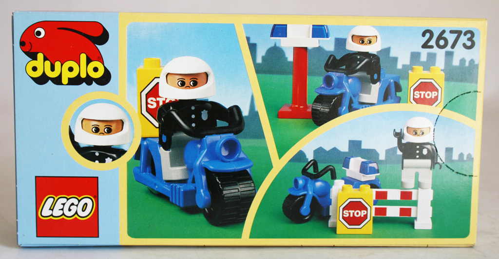 VERY RARE VINTAGE 1996 LEGO DUPLO 2673 MOTORCYCLE PATROL NEW SEALED ...