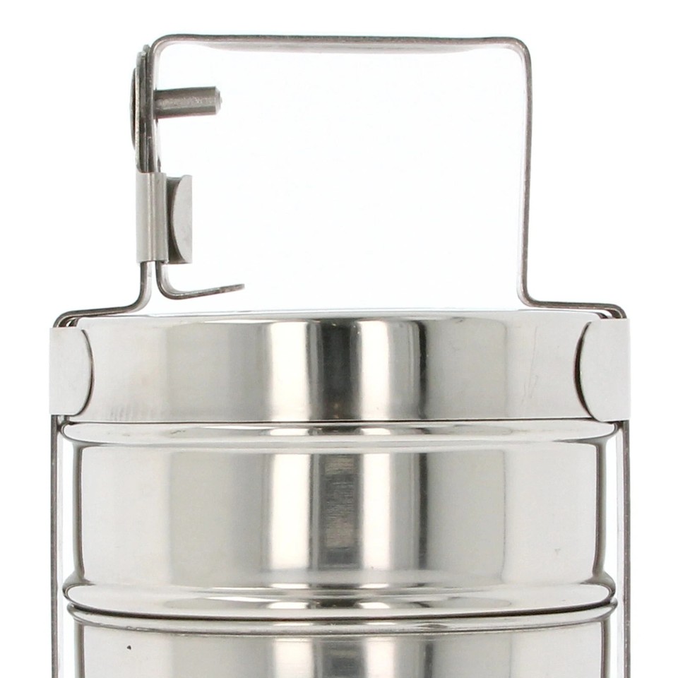 Stainless Steel Tiffin 8x3 Big Size Lunch Box Tiffin Round Food ...