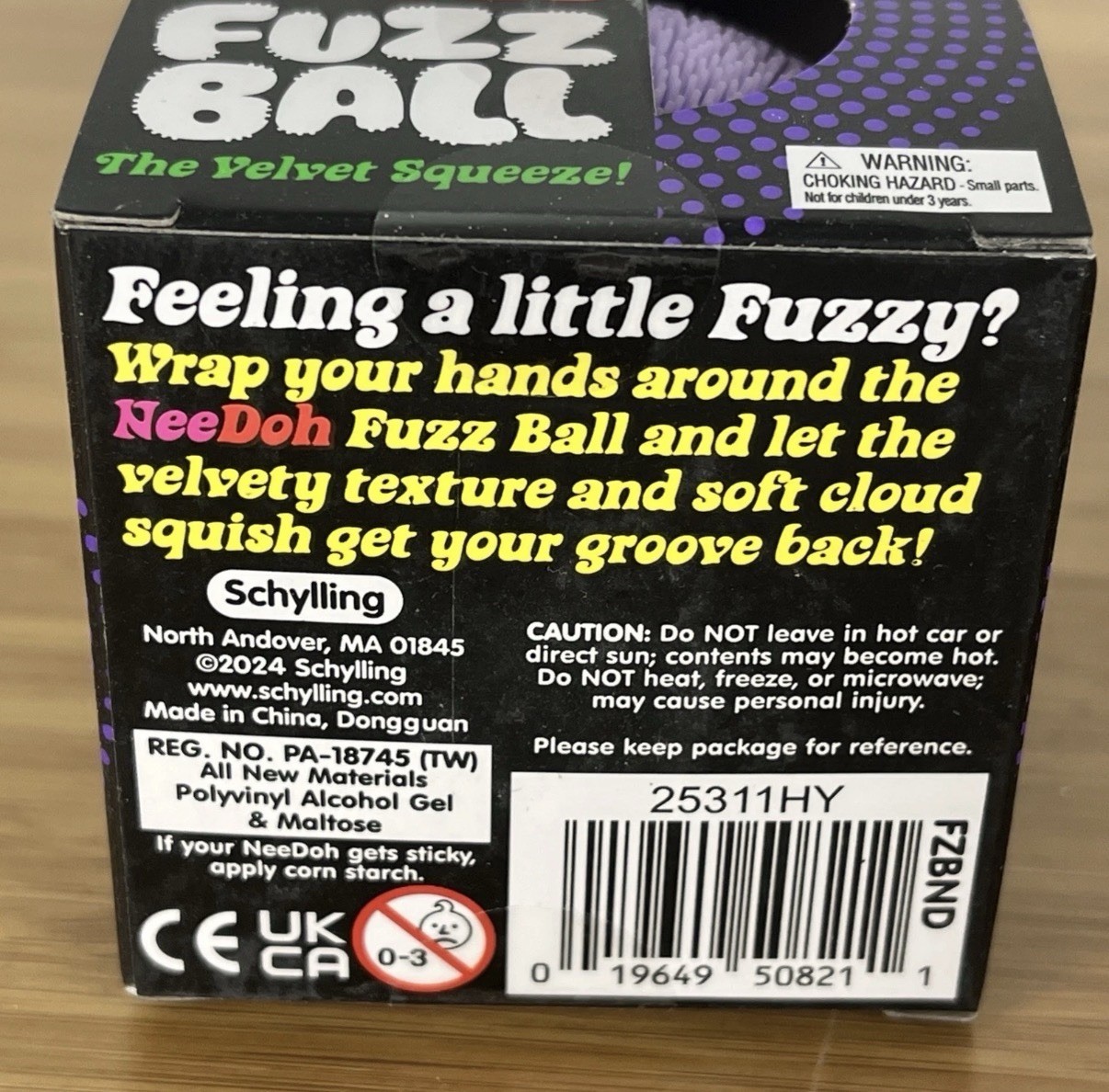 PURPLE Needoh FUZZ BALL WONDER WAVES Nee Doh Squish Stress