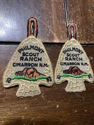 Vintage PHILMONT SCOUT RANCH Cimarron Arrowhead PATCHES BSA | eBay