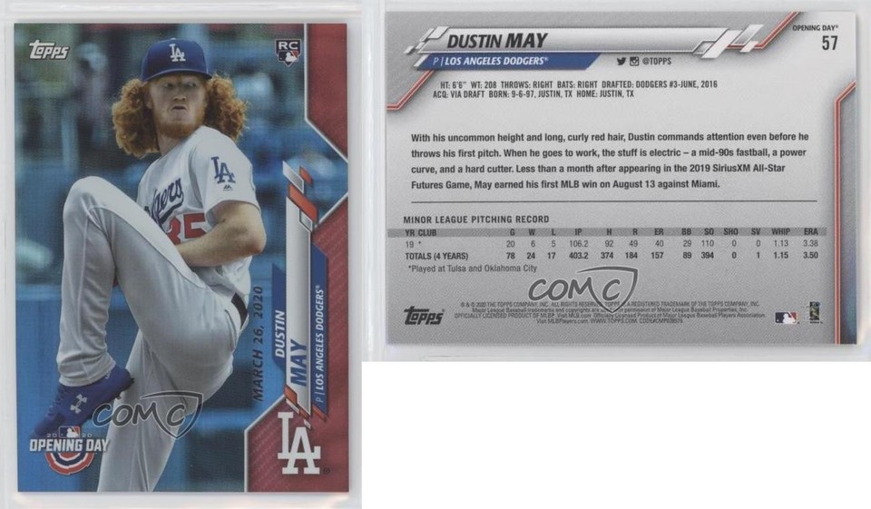 2020 Topps Opening Day Target Red Foil Dustin May #57 4z8 | eBay