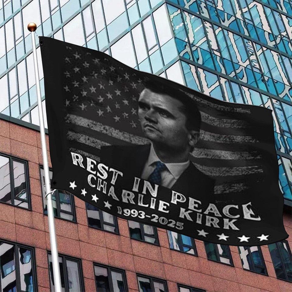 A True Patriott Charlie Kirk Flag 3×5 Banner Outdoor Tapestry Garden ...
