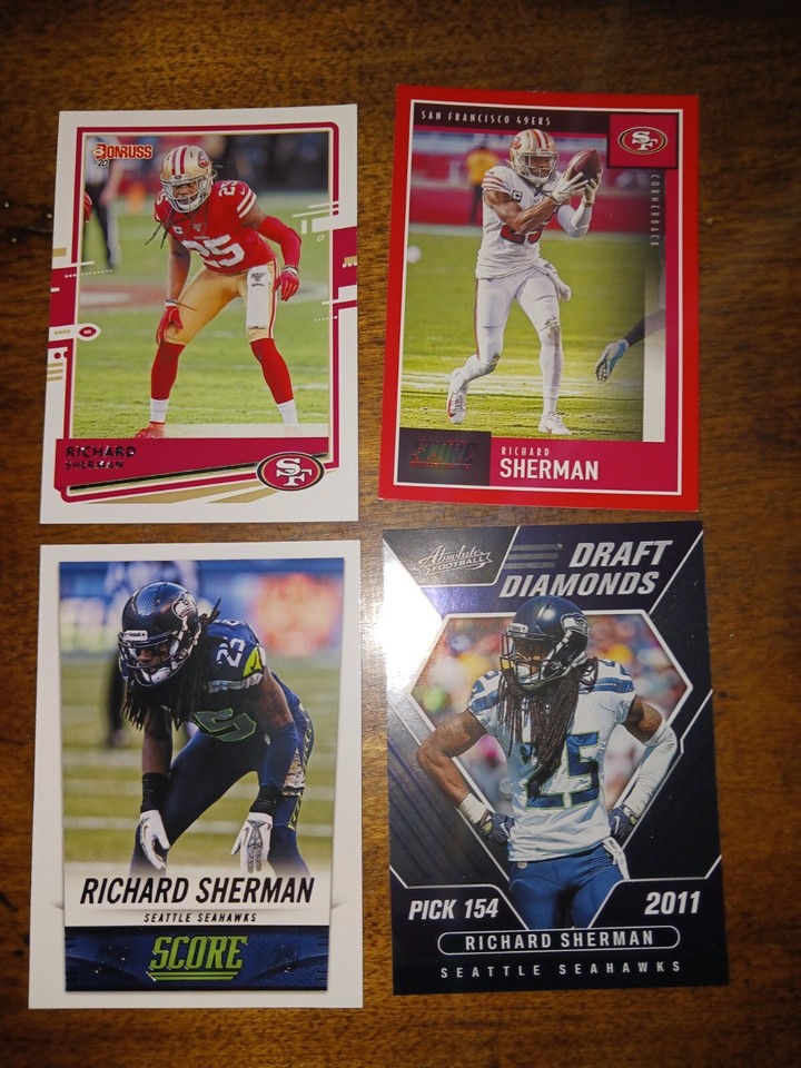Richard Sherman Card Lot Of 6 49ers/Seahawks | eBay