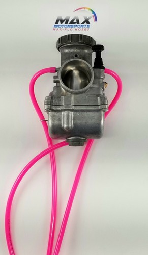 5' ft NEON PINK CARBURETOR VENT HOSE YAMAHA YZ 80 85 125 250 PJ PWK ...
