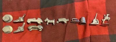 Lot Of 12 Vintage Monopoly Tokens Figures Markers | eBay