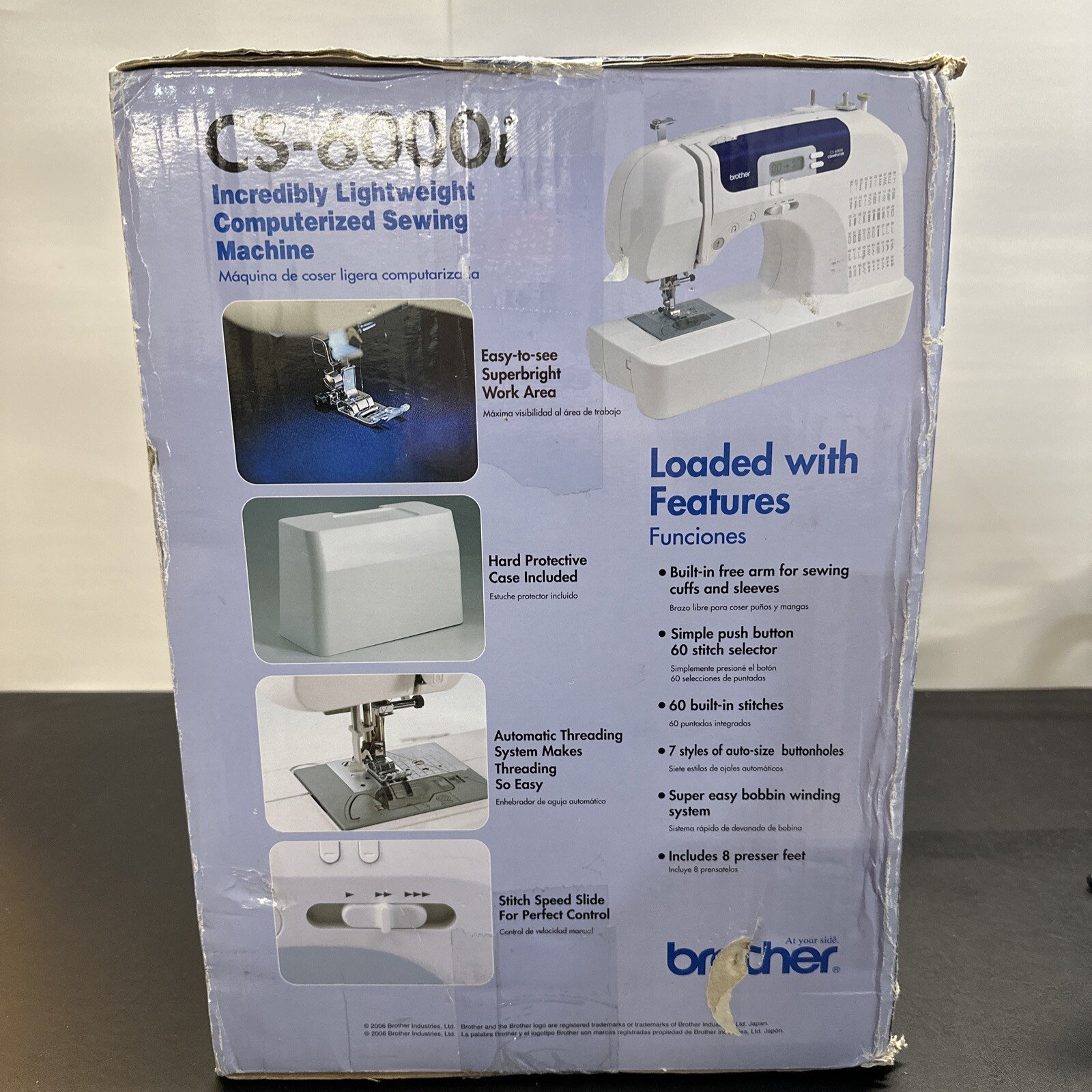 Brother CS6000I Computerized Sewing Machine with Wide Table for sale ...