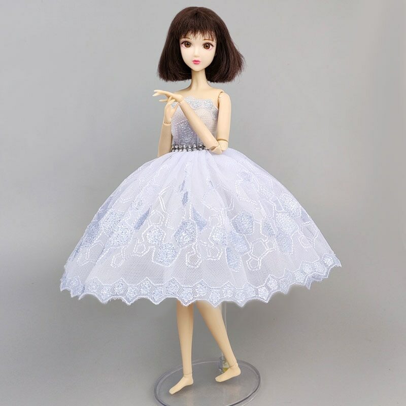 Light Blue Fashion Doll Clothes For 11.5" Doll Dress Party Gown Outfits ...