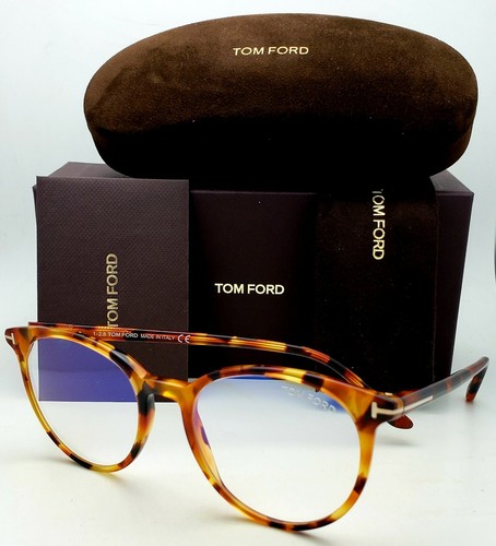 New Tom Ford Reading Glasses TF 5575-B 056 53-18 Round Tortoise Frames Readers | eBay