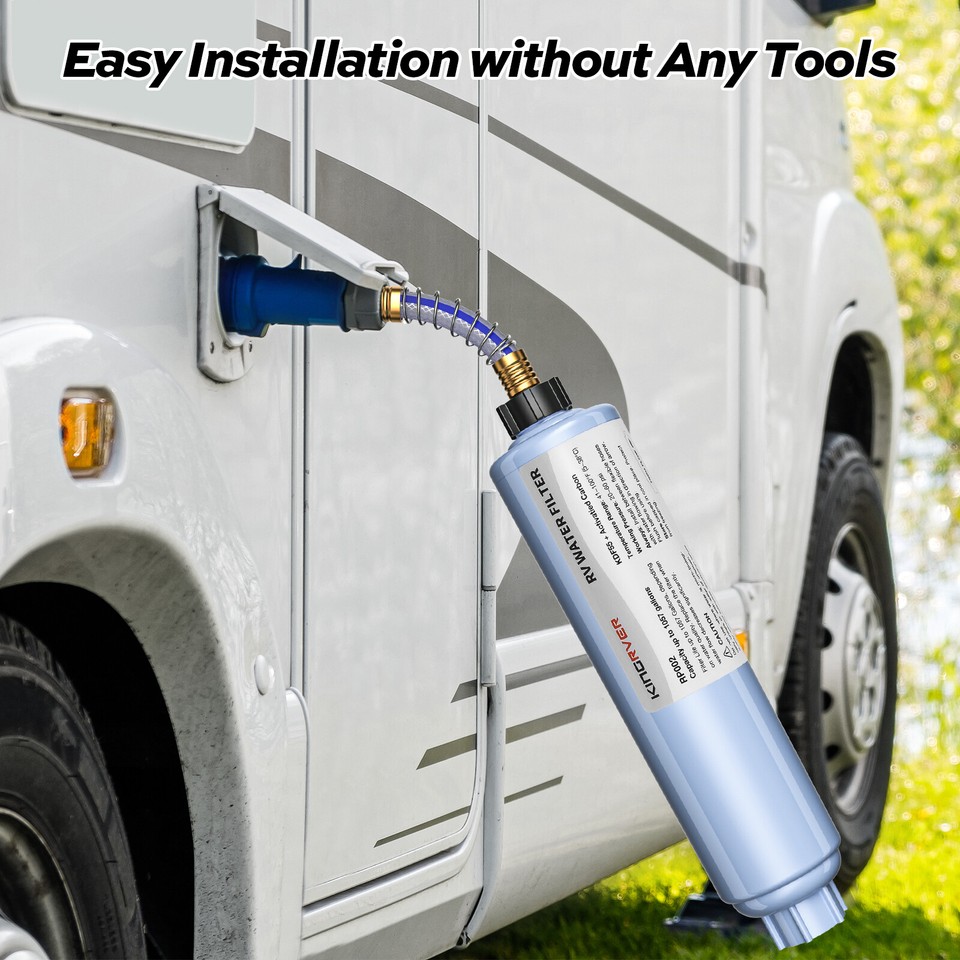 KingRVer RV Water Filter,RV Inline Hose Water Filter Garden,Camper ...