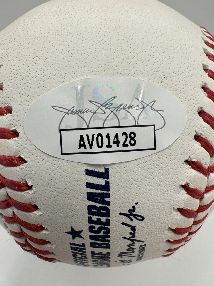 Evan Carter Signed Autographed Rawlings Official MLB Baseball Rangers ...