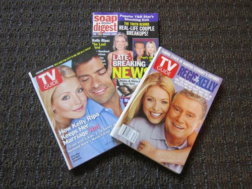 Kelly Ripa Collectible Magazine Lot TV Guide & Soap Opera Digest ...