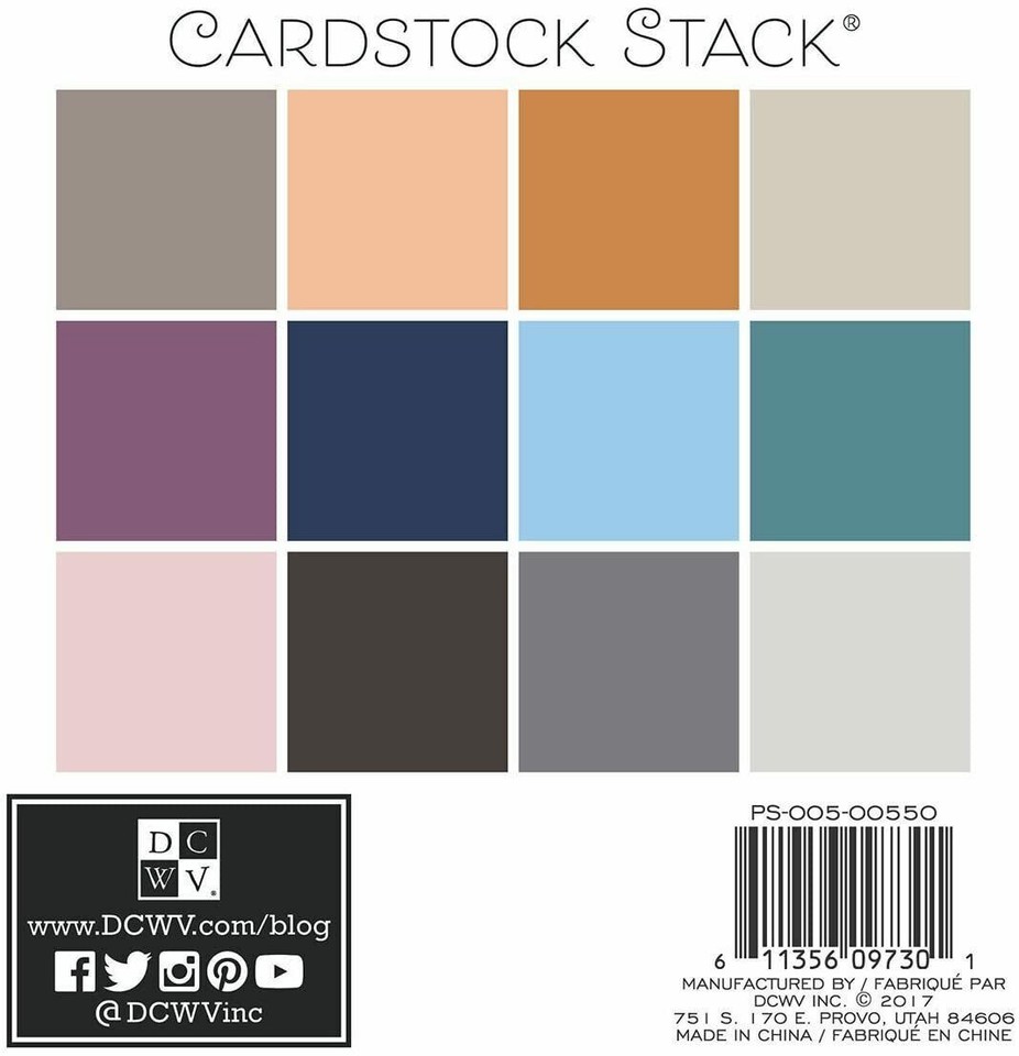 DCWV®️ MAT STACK - DCWV - 6 X 6 - NEUTRALS DOUBLE SIDED (48 SH) PS-005 ...