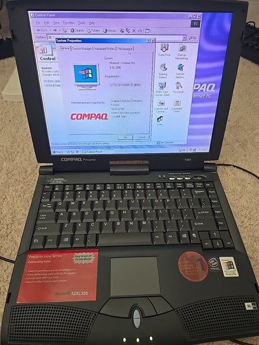 Vintage Compaq Presario Laptop Computer 1200 Series 12XL326. Tested and ...