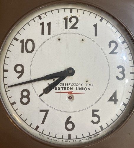 Self Winding Clock Co. Naval Observatory Time Western Union Wall Parts Or Repair | eBay