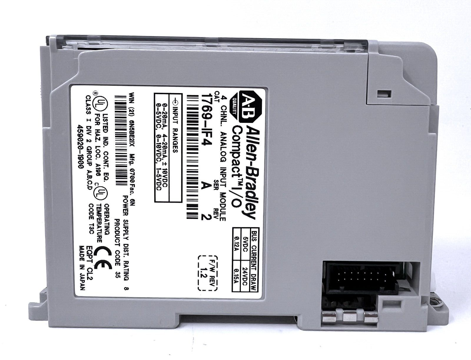 ALLEN BRADLEY 1769-IF4 /SERIES A /Rev 2 4-Channel Analog Input Module ...