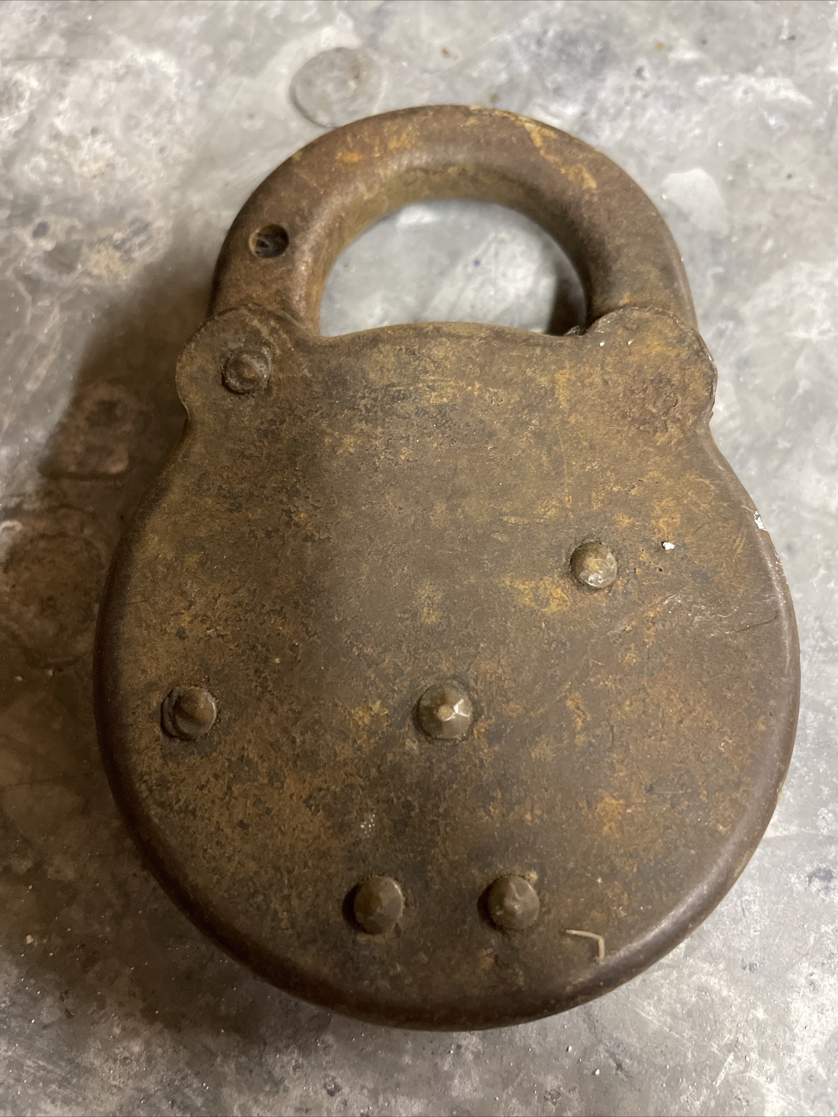 Vintage Antique Samson Eight Lever Padlock No Key | eBay