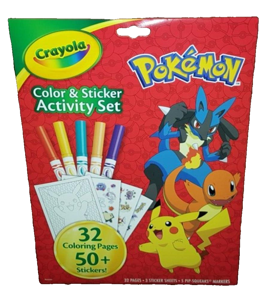 Crayola Pokemon Color & Sticker Activity Set | eBay