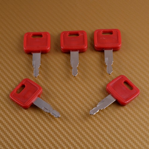 5PCS Excavator Keys Fit for John Deere Hitachi H800 Case Dozer Fiat New ...