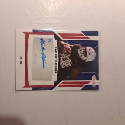 David Martin-Robinson .AUTO . Temple Owls . 2024 Sage A-DMR Tennessee ...