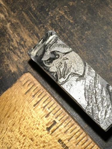 Print Block “ Cow Bull “ Old Lead Printing Block Early | eBay