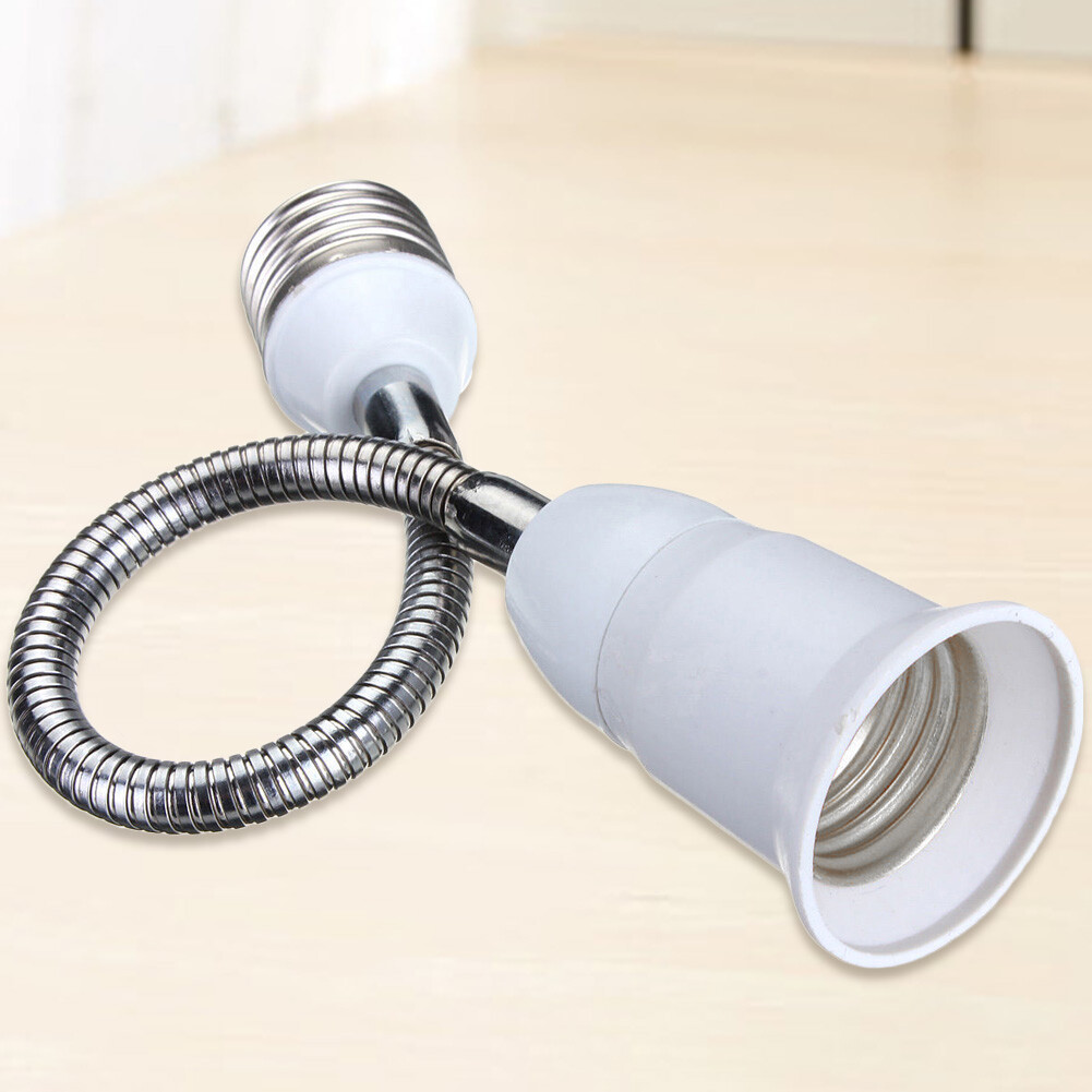 E27 LED Light Bulb Lamp Holder Flexible Extension Adapter Socket(60cm ...