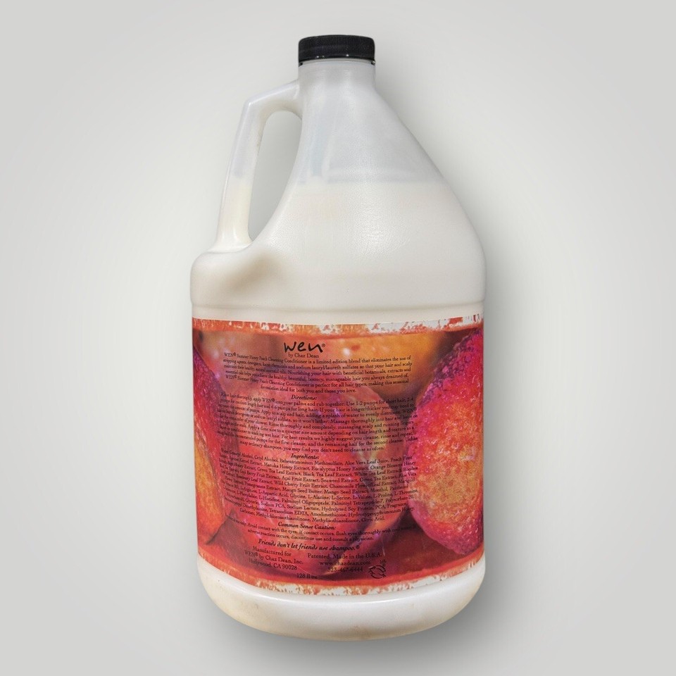 Wen By Chaz Dean Summer Honey Peach Cleansing Conditioner 1 GALLON Size ...