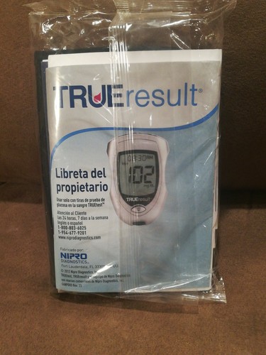 TRUERESULT TRUE RESULT BLOOD GLUCOSE METER NIPRO DIAGNOSTICS WITH CASE ...