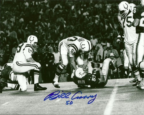 Colts BILL CURRY Signed 8x10 Auto Photo #2 Super Bowl V Champ | eBay