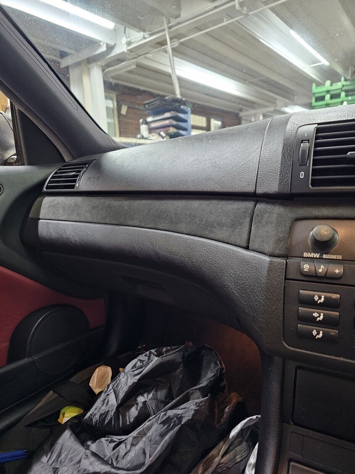 Alcantara Charcoal (9002) Genuine Fabric for Car Headlining Trims Dash ...