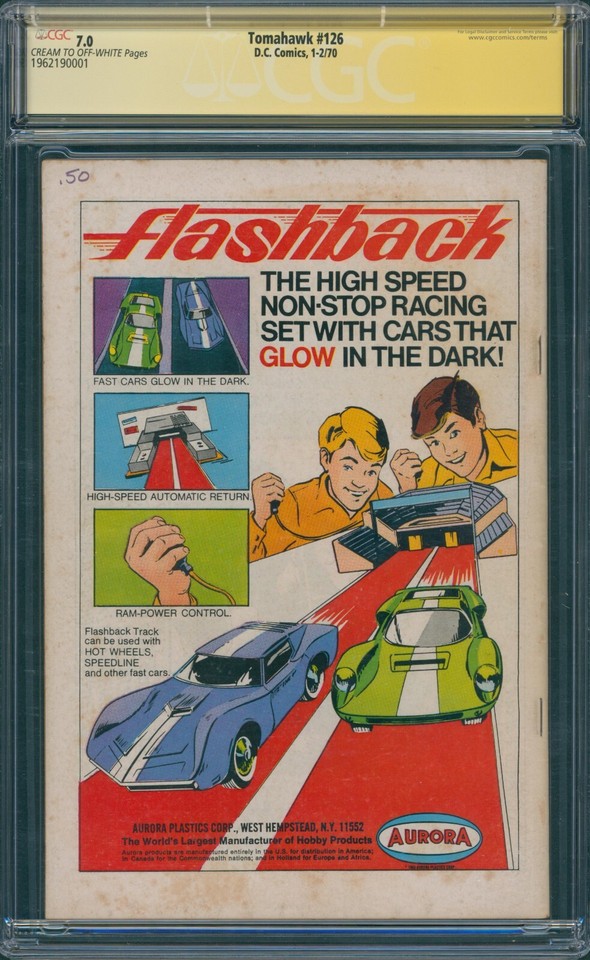 Tomahawk #126 CGC SS 7.0 Signed by Neal Adams Double Cover! Hanging ...