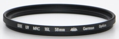 Gobe UV MRC 16L 58mm German Optics Filter Objektiv Schutz Filter Z.T ...