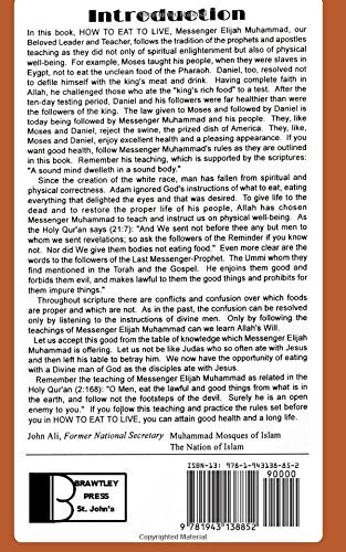 How to Eat to Live, Book 1 | eBay