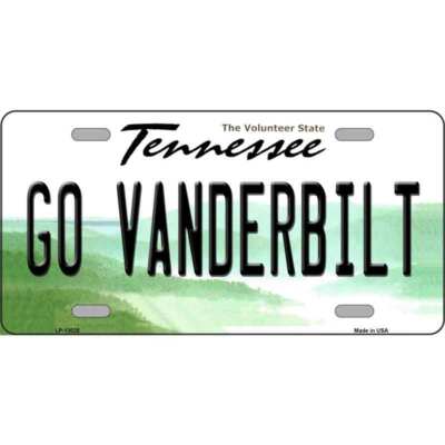 Go Vanderbilt Novelty Metal License Plate Tag LP-13028 | eBay