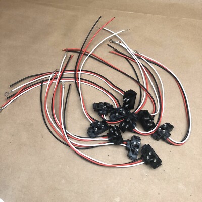 QTYS 10 LED 53876 2X3 PRONG TRAILER TRUCK LIGHT PIGTAIL FOR SEALED STOP ...