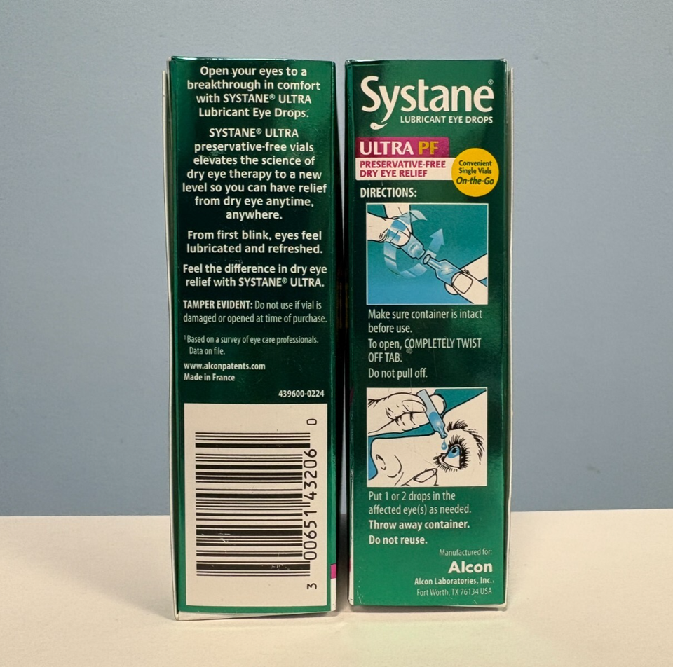 Systane Ultra PF Lubricant Eye Drops 50 Vials EXP 06/2026 | eBay