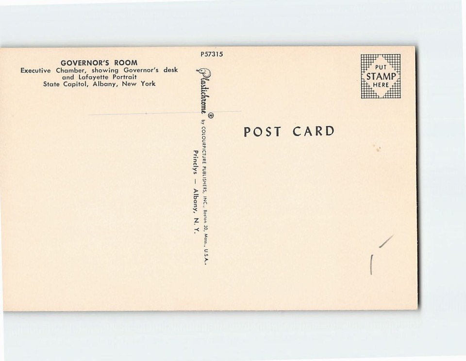 Postcard Governor's Room State Capitol Albany NY USA | eBay