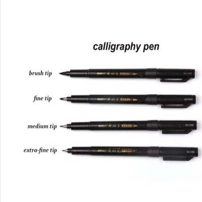 Reusable, with Repeated Ink Addition Calligraphy Art Marker Pens Brush ...