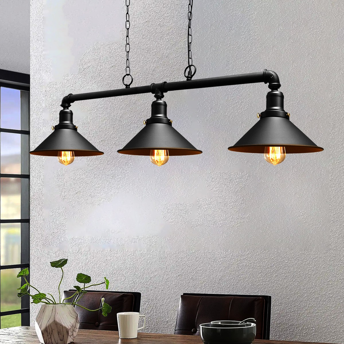 Steampunk 3 Way Ceiling Light | Shelly Lighting
