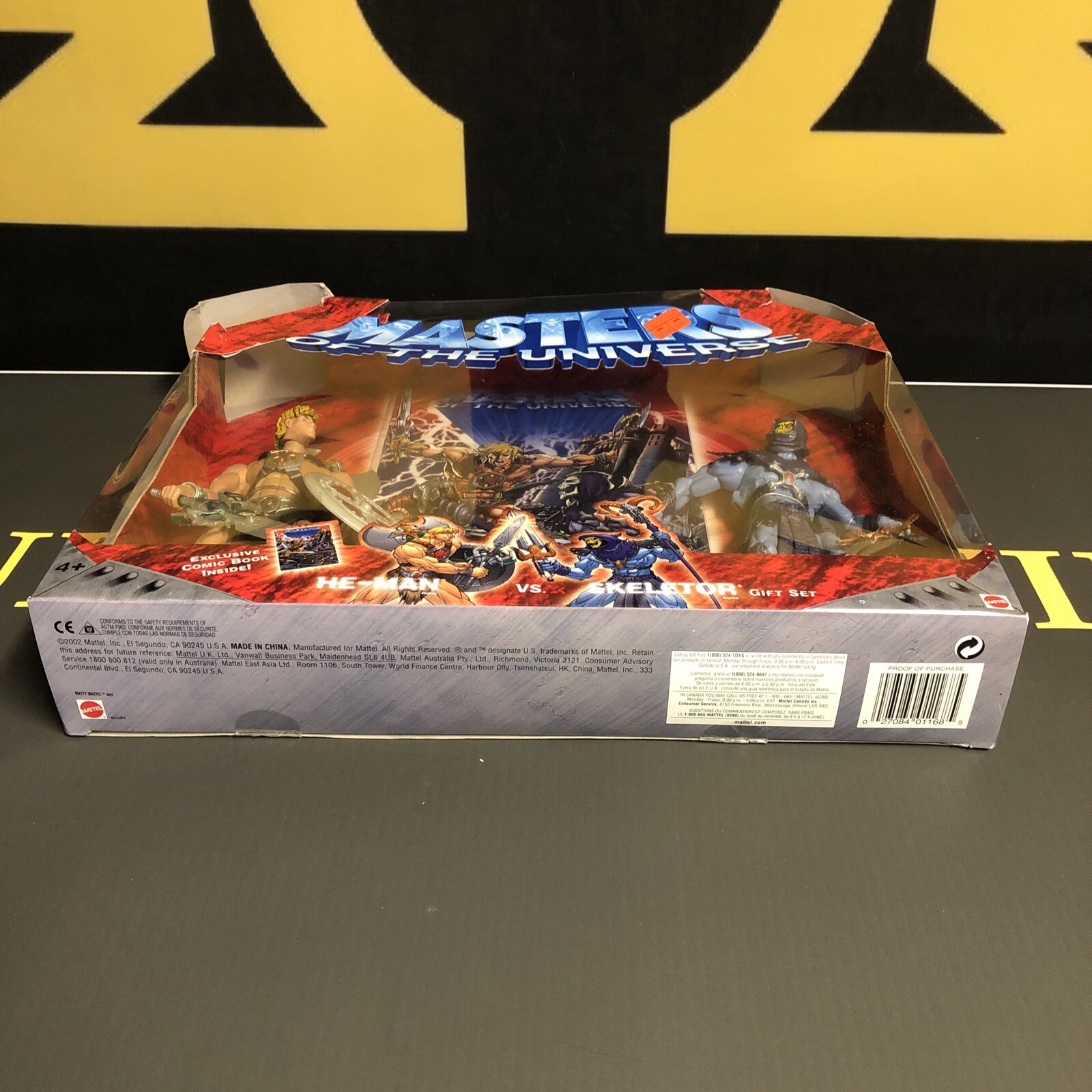 MATTEL 2002 MASTERS OF THE UNIVERSE HE- MAN VS SKELETOR GIFT SET BAD BOX
