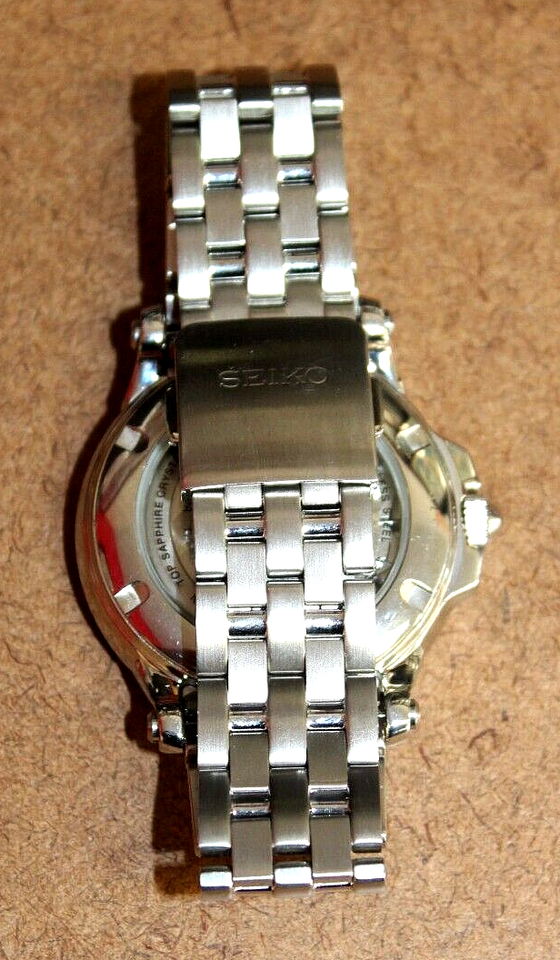 Seiko Premier SS Men's 40 mm Black Dial 24J Automatic Watch 4R39-00A0 ...