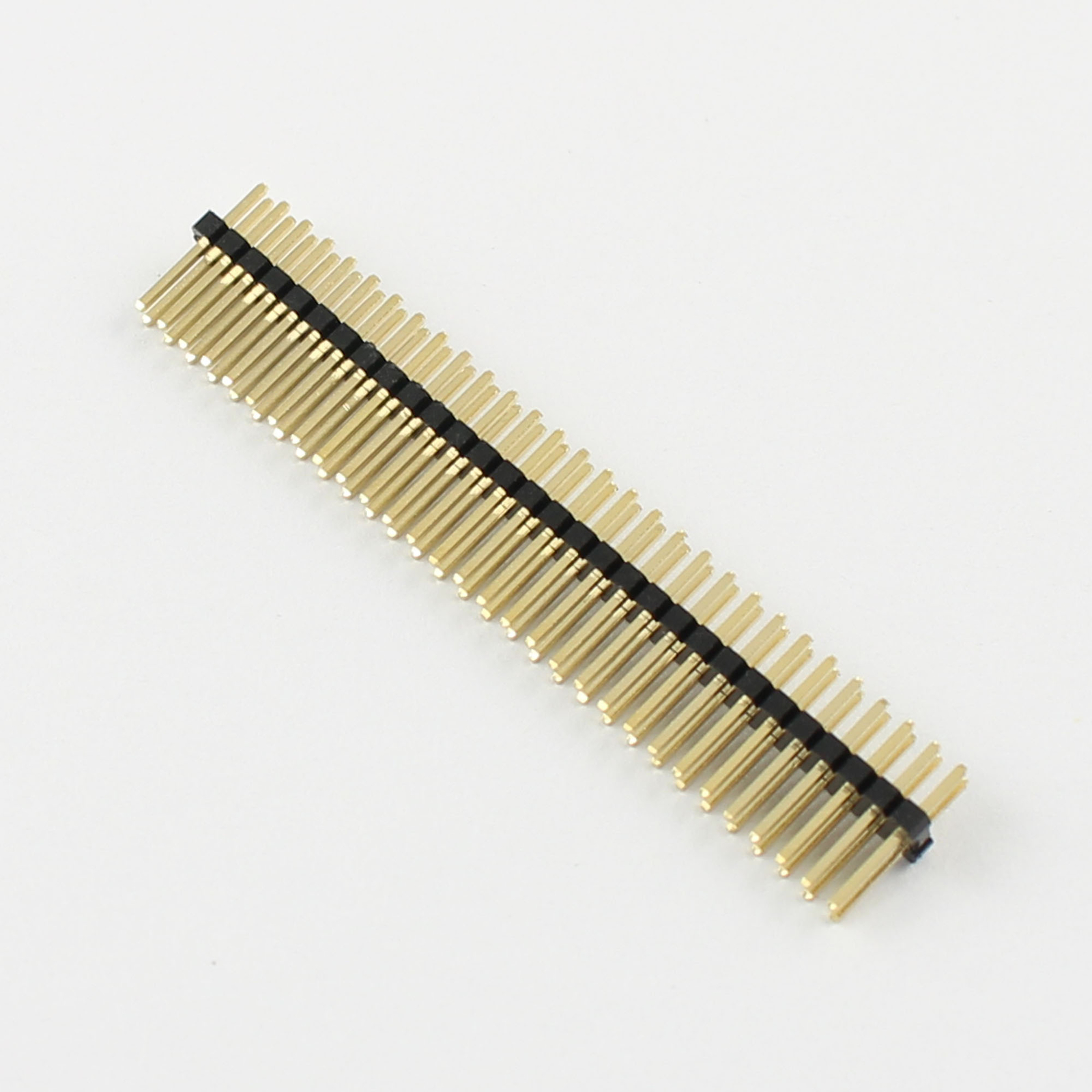 5Pcs Gold Plated 1.27mm Male 2x30 Pin Double Row Straight Pin Header ...