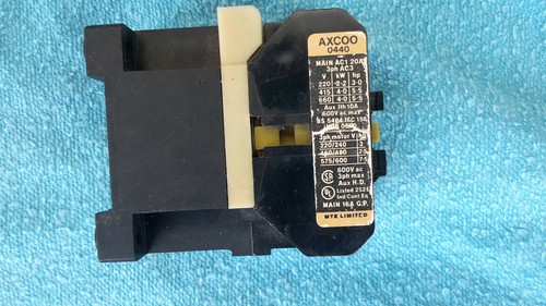 Vintage MTE LIMITED AAXCOO 0440 CONTACTOR 24 VOLT COIL | eBay