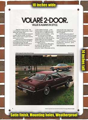 Metal Sign - 1979 Plymouth Volare (Sign Variant #06) | eBay